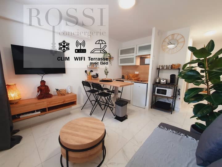 T2 Magellan Cœur De Ville *Clim *Wifi *Terrasse - La Grande-Motte