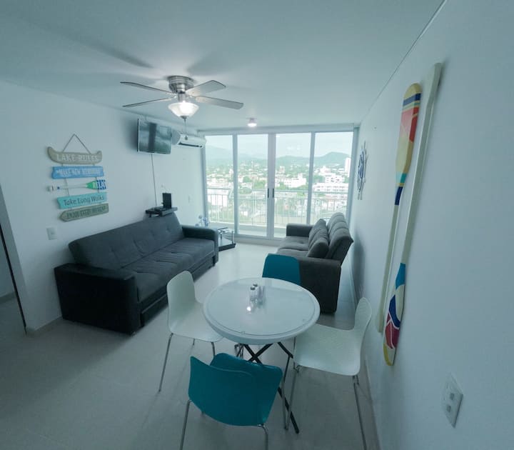 Apartamento En El Rodadero-piscina-jacuzzi-wifi - Santa Marta
