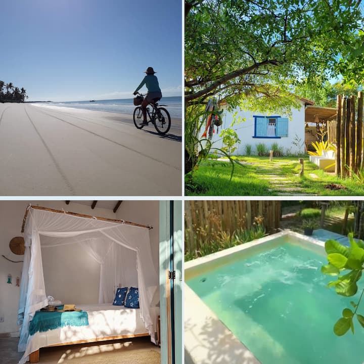 Perto Da Praia * Chalé Charmoso Com Muito Verde - Prado, Brazil