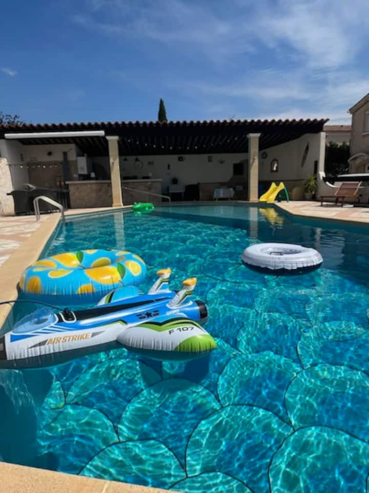 La Villa Victoire : Maison 3 Chambres Avec Piscine - Aix-en-Provence
