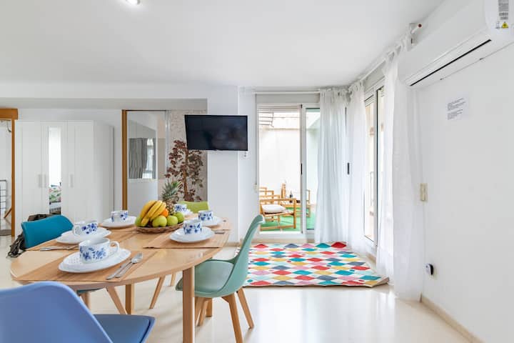 Penthouse Duplex 8 Min To Center By Metro - Walencja