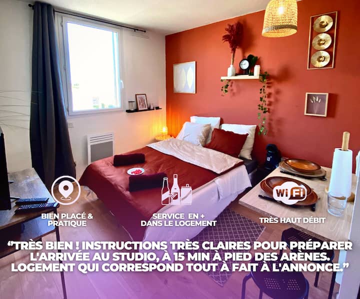 Splendide Studio Moderne Proche Centre - Laverie - Nîmes