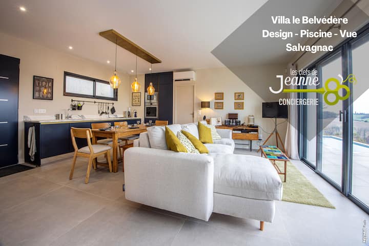 Villa Le Belvédère - Design - Piscine - Salvagnac - Rabastens