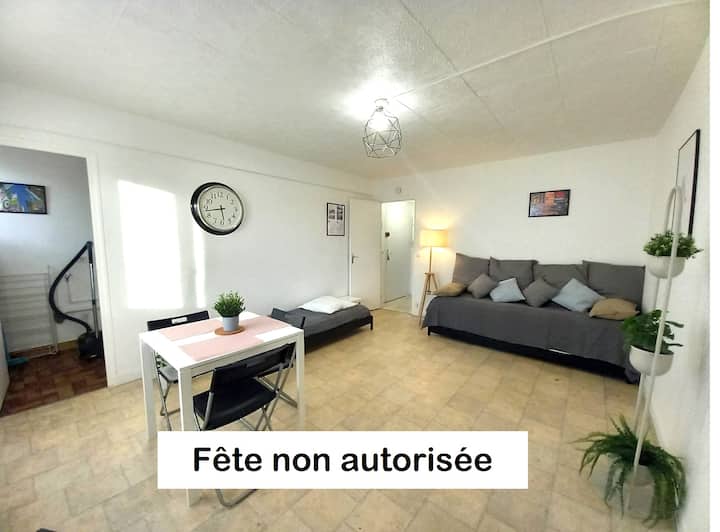 G2 Grand Studio Avec 3 Lits + Parking Privé - Trappes