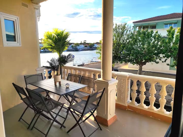 Appartement T2 Avec Terrasse Et Vue Sur L’hérault - Marseillan Plage