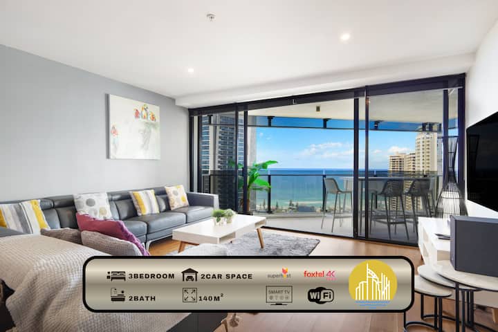 *New* Circle On Cavill 3 Bedroom - Level 24 Ocean - Surfers Paradise