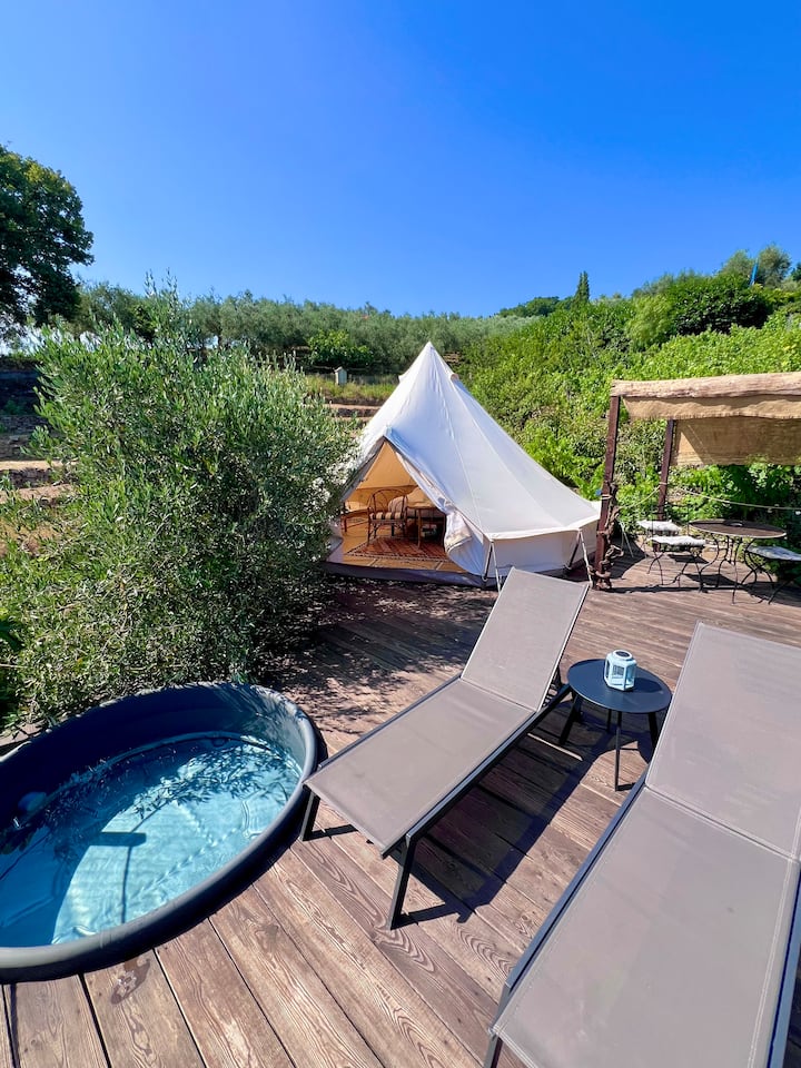 Glamping Stecadó - Tenda Vigneto - Ventimiglia