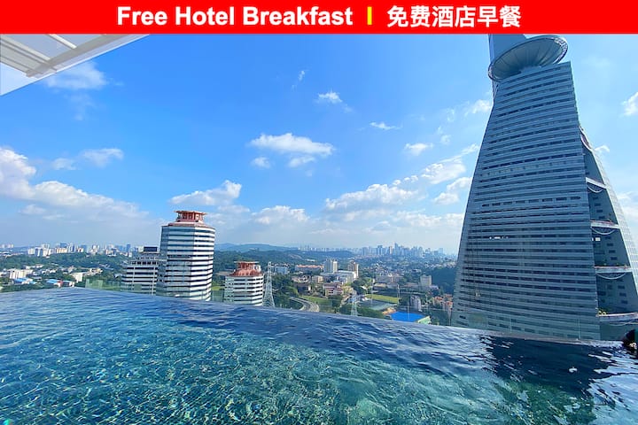 【Free Breakfast】sky Pool & Gym, Near Train - Ts9 - Kuala Lumpur