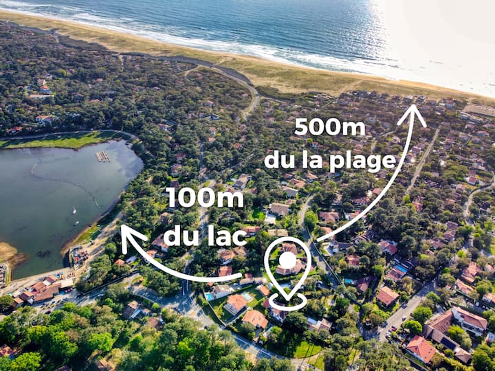 Villa L'accalmie - 10 Pers. - 500m De La Plage - Landas