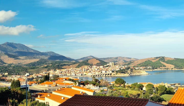T2 Climatisé Avec Vue Panoramique Mer Et Montagne - Banyuls-sur-Mer