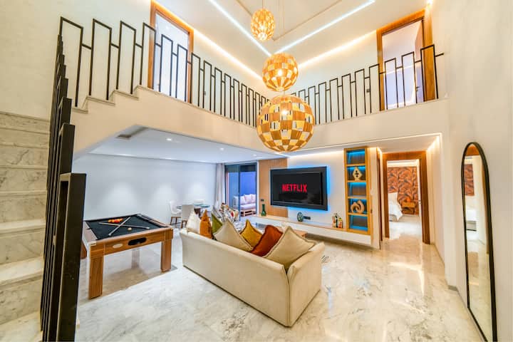 Incredible&new-jacuzzi-billard-parking-optic Fiber - Marrakech