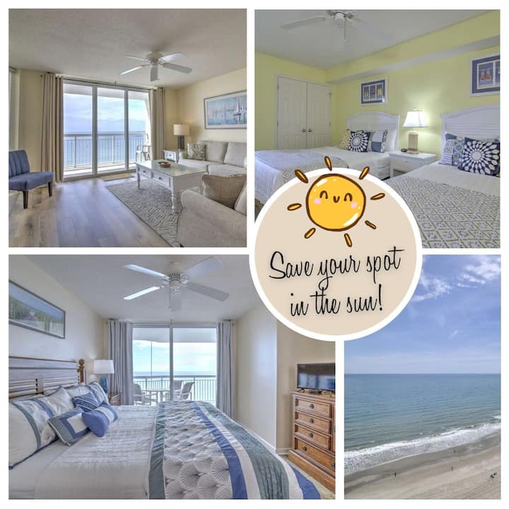 Beautiful 3 Bedroom Oceanfront Crescent Shores - North Myrtle Beach, SC