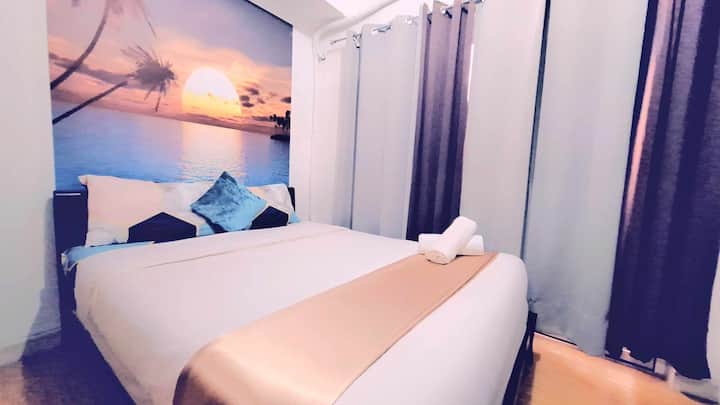 Homey 1br W/ Balcony City View And Wi-fi Grace Res - Taguig