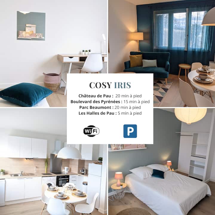 Cosy Iris - T4 - Stationnement Gratuit - Lumineux - Pau, Francia