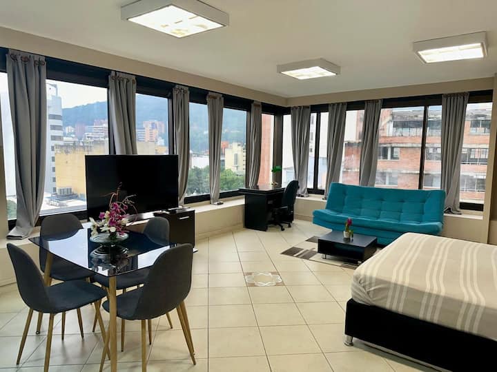 Apartaestudio 702z - Piso 7 En Torre De Cali - Cali