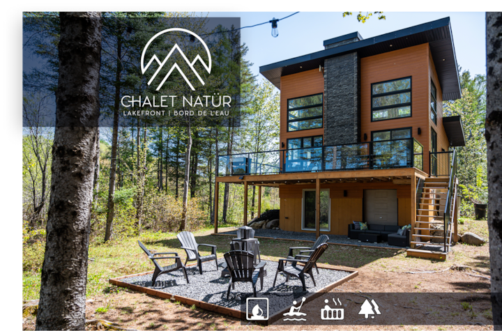 Chalet Natür | Bord De L'eau | Spa | Kayak Pedalo - Rawdon