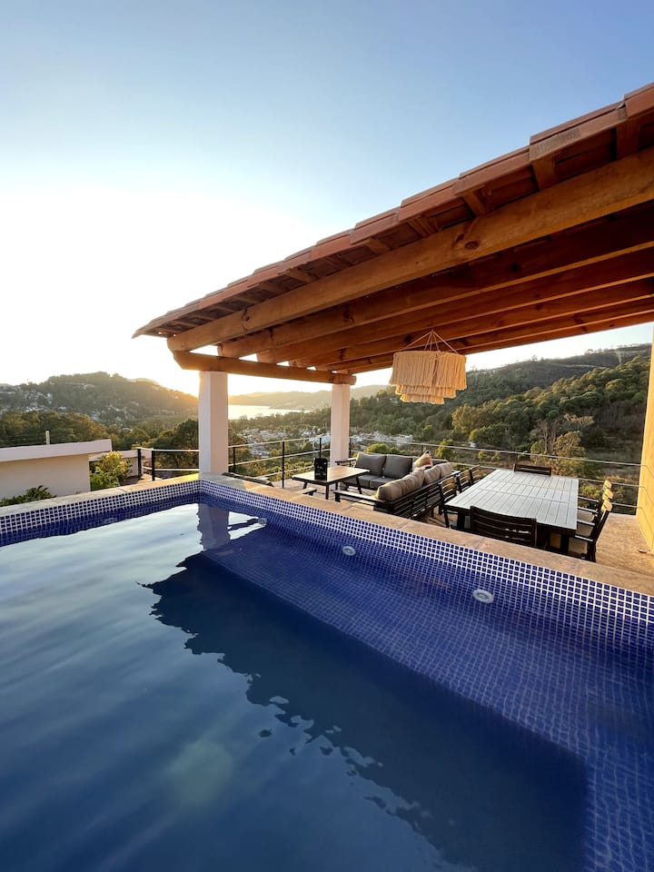 Luxo Casa Valle De Bravo Bella Vista A Lago 17 Pax - Michoacán
