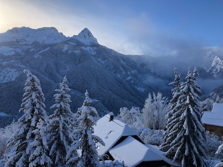 Appart Chalet 11 Personnes, 4 Ch, 2 Sdb, Super Vue - Barcelonnette