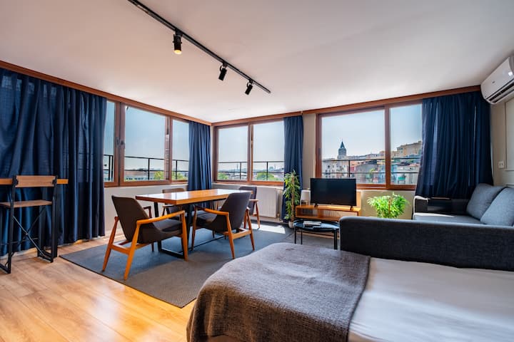 Penthouse With Stunning Galata Tower & City View - Karaköy