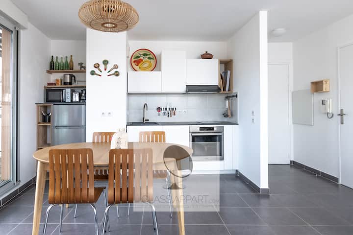 Boutonnet: Vue, Clim, Terrasse, Parking, Ascenseur - Montpellier