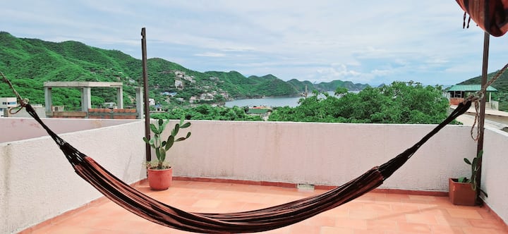 Ocean View, A/c, And Fast Wi-fi | House In Taganga - Taganga