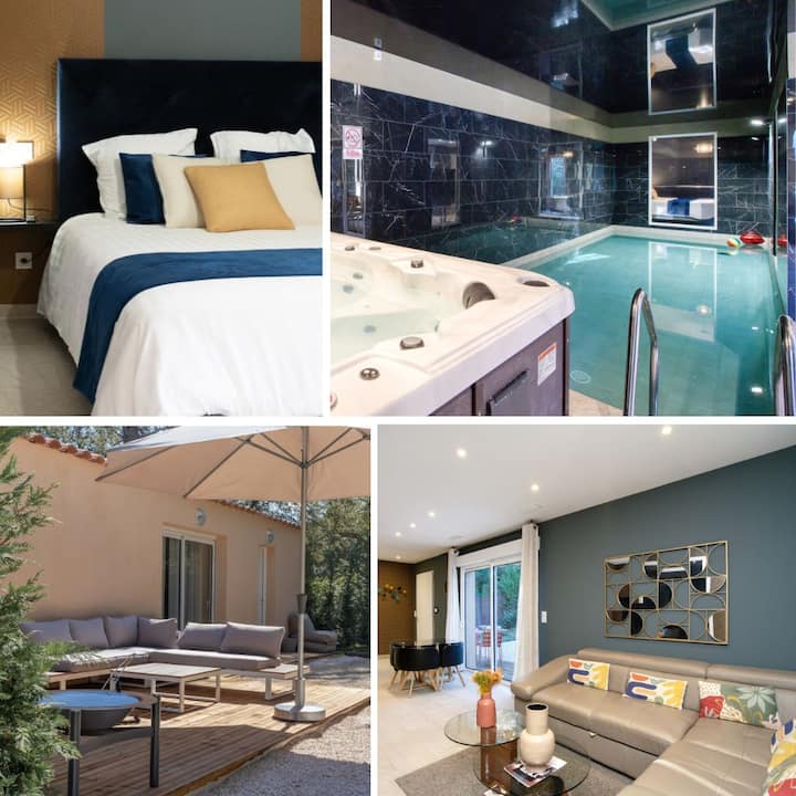 Villa 2pers. Spa Privé - Piscine Jacuzzi Hammam - Lorgues