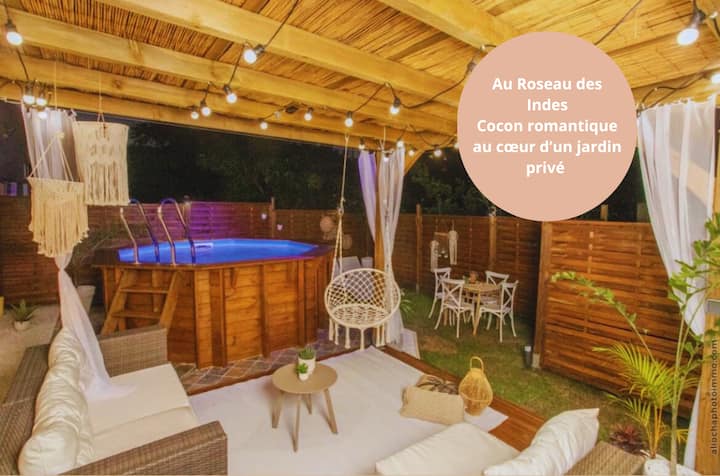 Au Roseau Des Indes, Piscine & Jardin Privés Fibre - Martinique