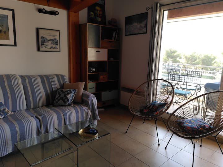 Appart Carro 6 Pers. Balcon Vue Mer, à La Semaine - Martigues