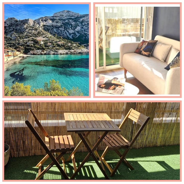 Superbe Et Central+grande Terrasse - Jardin de la Magalone de Marseille