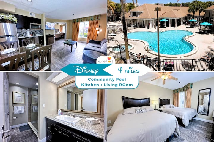 Disney Condo! Pool Access & 4 Miles To The Magic! - Epcot, Lake Buena Vista
