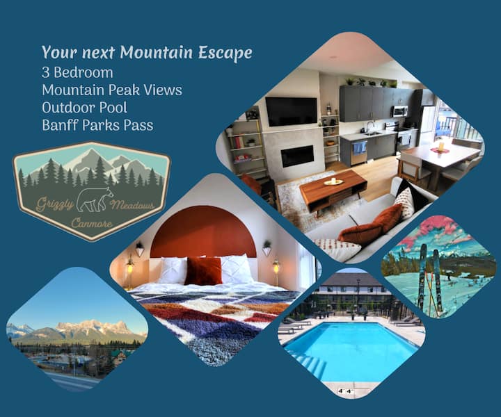 Wow 3 Br Basecamp - Hot Tub/pool/ac/views/parking - Canmore