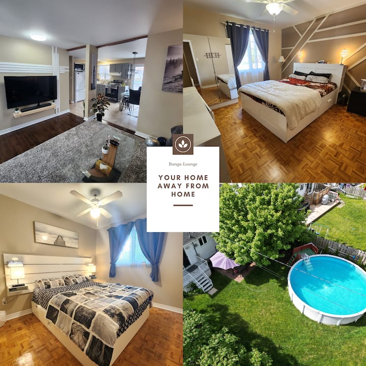 Sunny 3br Bungalow • Chill Pool • Peaceful Stay - Brossard