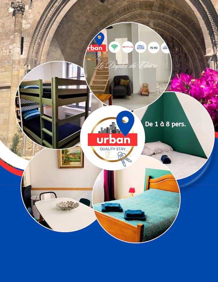 Le Duplex Du Cloître 75m² (1 à 8 Voyageurs)moissac - Castelsarrasin