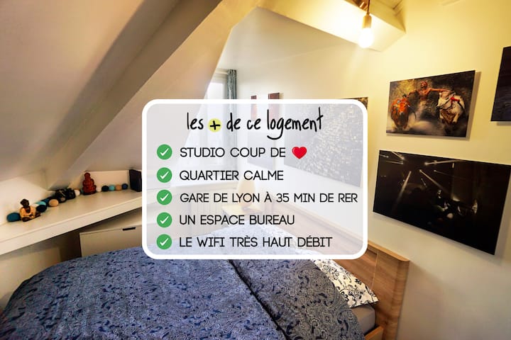 Le Cocon Urbain - T2 Proche De Paris & Disneyland - Maisons-Alfort