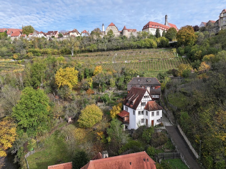 Ferienhaus Kobolzeller  Schlößchen A.d.weinsteige - Rothenburg ob der Tauber