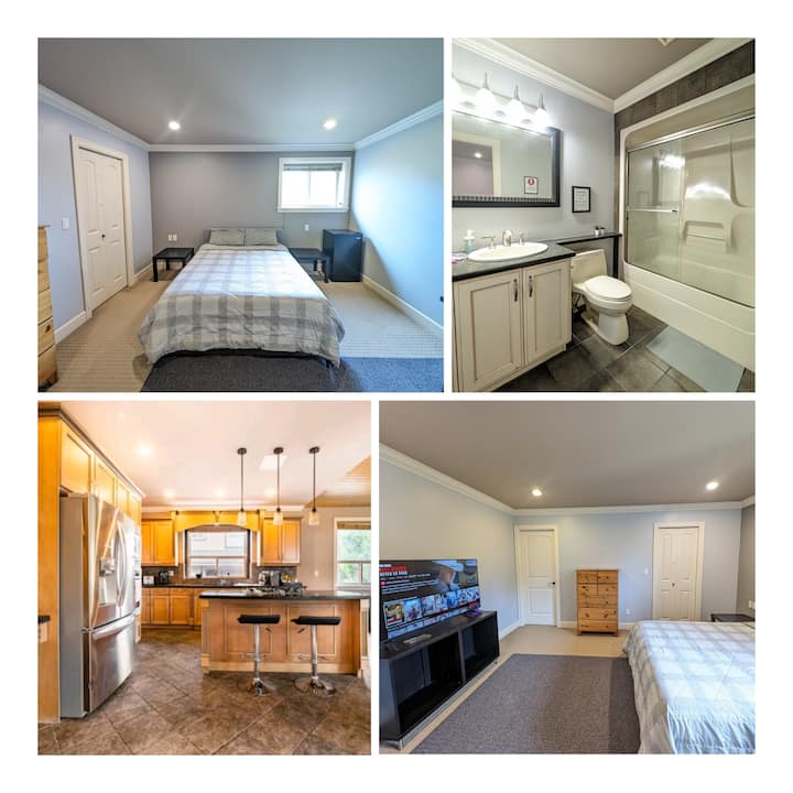 Private Room|private Bath|ac|free Parking|bbq - Surrey