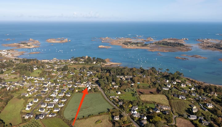 Maison à Port Blanc - Grand Jardin Et Plage à Pied - Tréguier