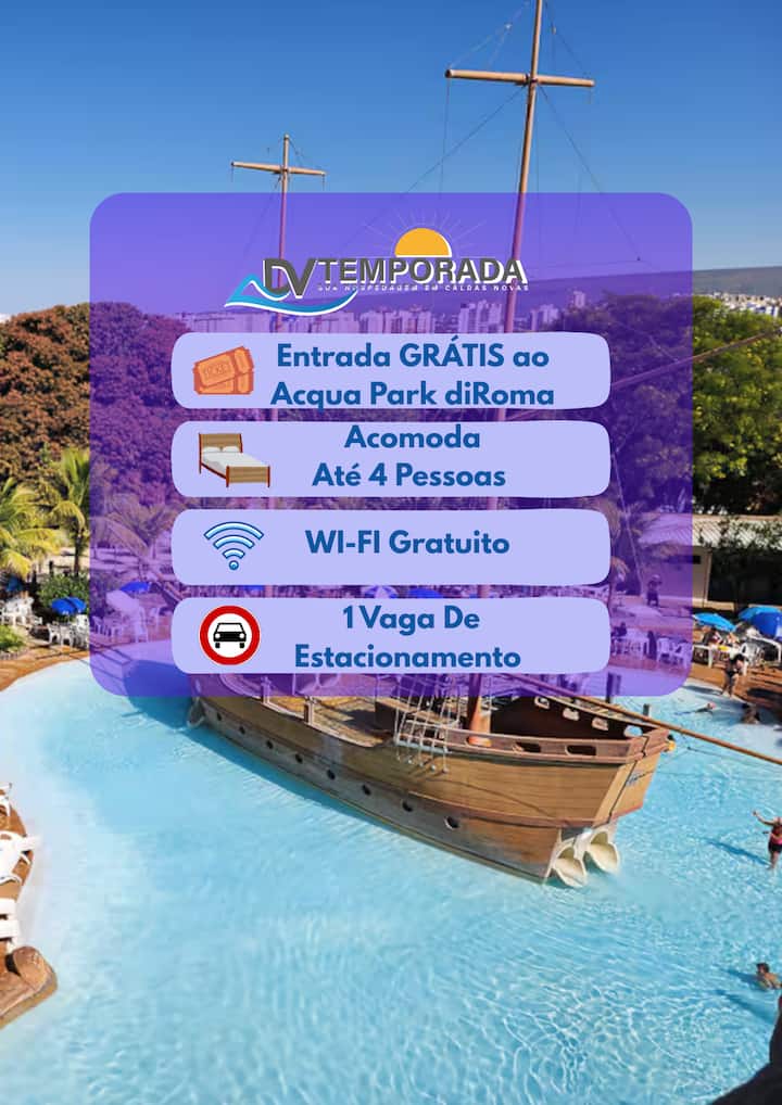 Hotel Spazzio Acqua Splash Diroma Incluso - Caldas Novas