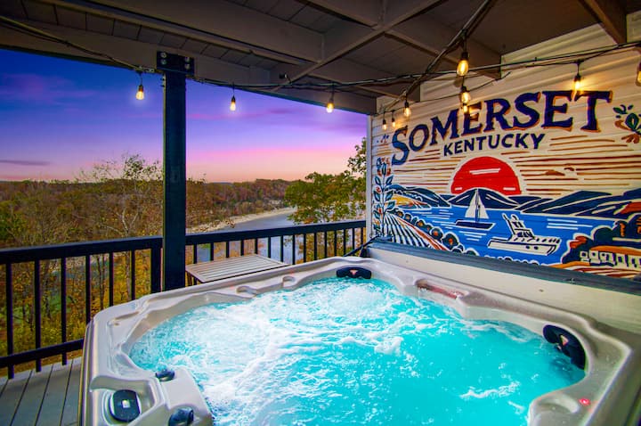 New Lakefront Luxury: Hot Tub, Arcade,serene Views - ケンタッキー州