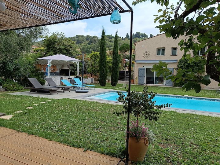 Bas De Villa  Avec Piscine - Vence