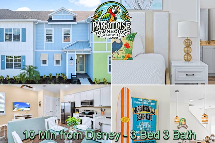 Parrotdise Villa In Margaritaville 3 Bed Nr Disney
