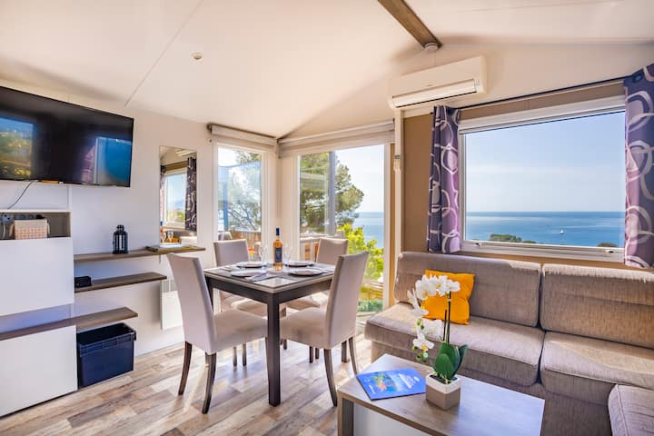 Mobil-home - Vue Mer Panoramique - Camping 4* - Fréjus