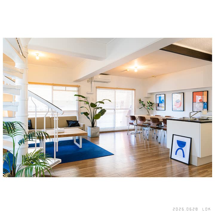 Max 10 Ppl/namba/85㎡/family/3 Mins To Sakuragawa - Umeda Station - Osaka