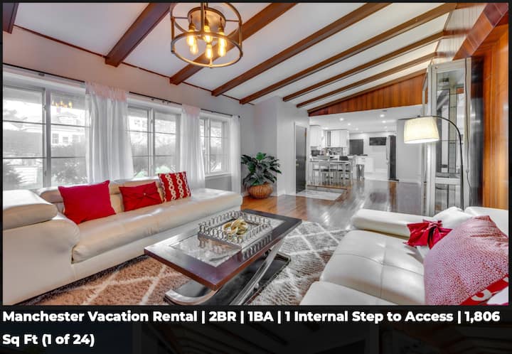 Stylish Townhouse With Central A/c Near Airport - Manchester, NH