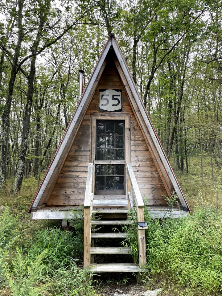A Frame Cabin W/wood Stove & Sauna At Aos R&r - Ellenville, NY