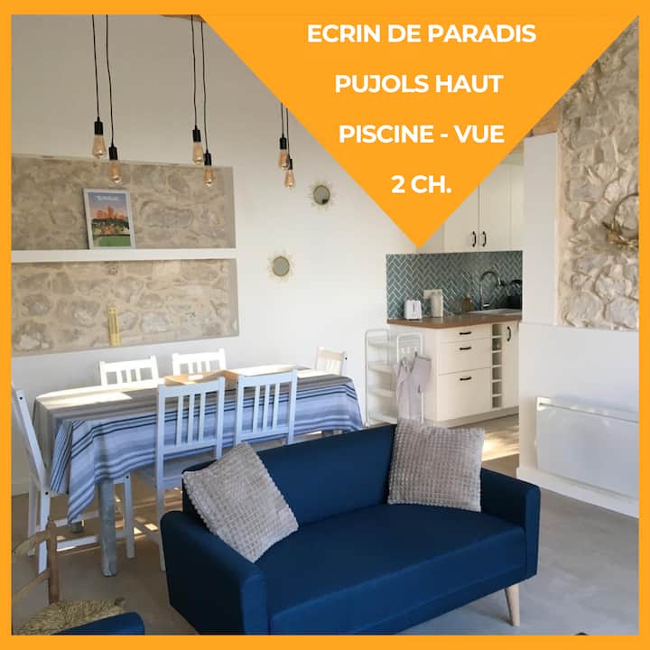 Ecrin De Paradis Pujols Haut *Piscine-vue* - Ibis Villeneuve Sur Lot