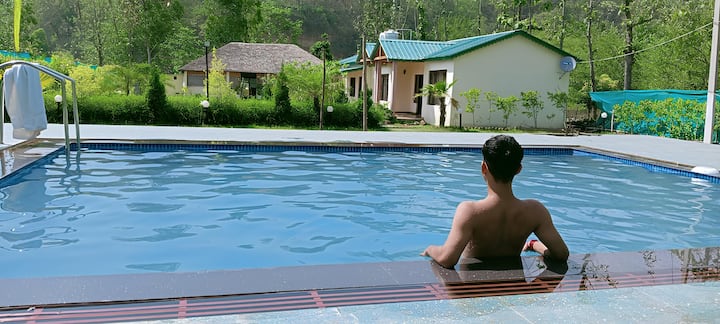 Corbett Mid Forest House - 1 Min Walk From River - Jim Corbett National Park
