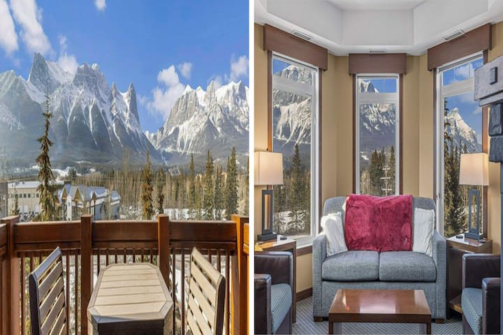 Stunning Unobstructed Mountain Views + Two Hottubs - Canmore