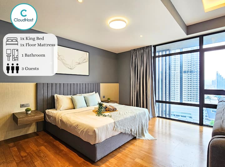 Anggun Modern Studio| Near Klcc| 500m Monorail St - Bukit Bintang