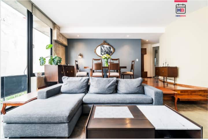 Elegante Nuevo Departamento 5 Min De La Condesa - Guerrero